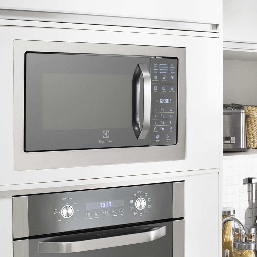 Micro-ondas de embutir espelhado 28 litros grill MB38T - Electrolux