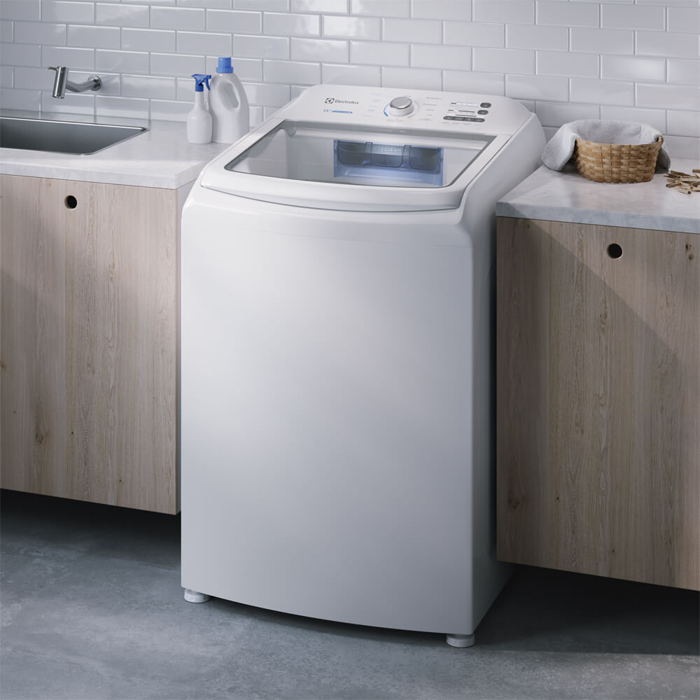 Máquina de Lavar 15kg Electrolux Essential Care com Cesto Inox, Jet ...