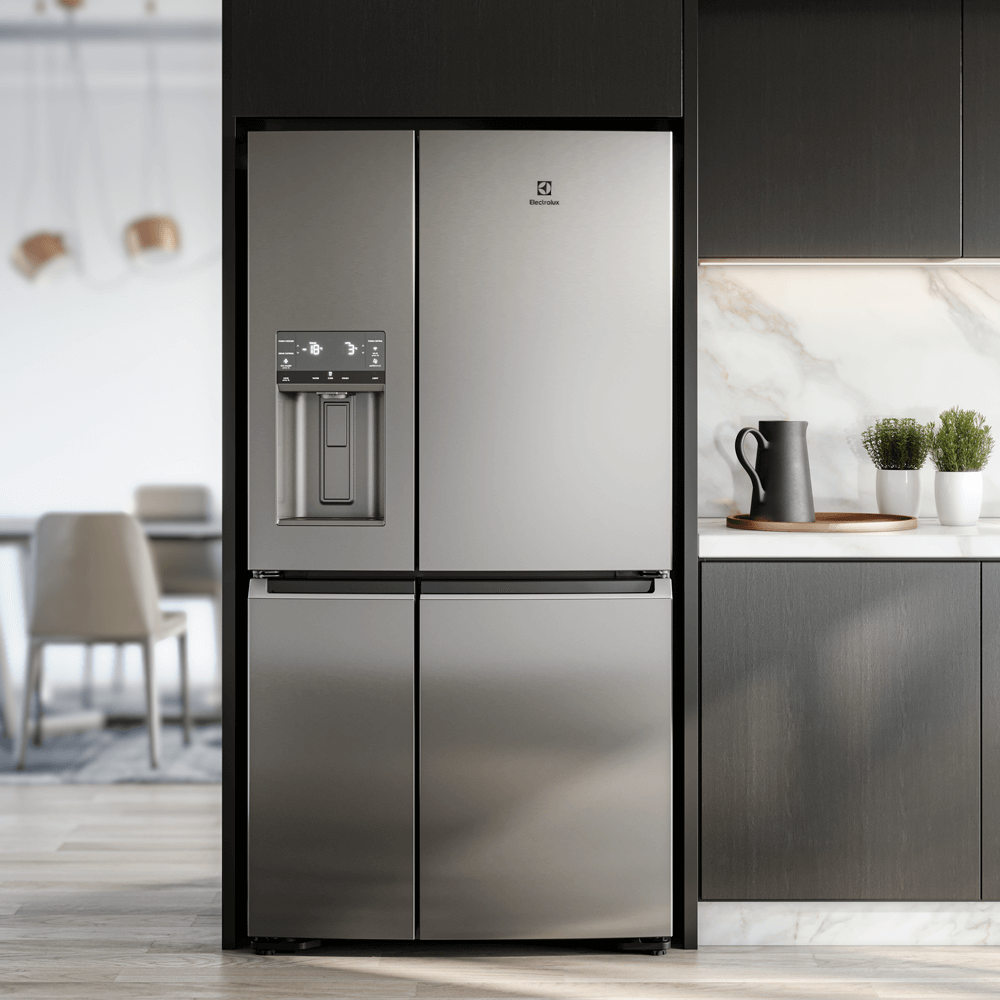 Geladeira Multidoor Inox Conectada com FlexiSpace Electrolux (DQ90X ...