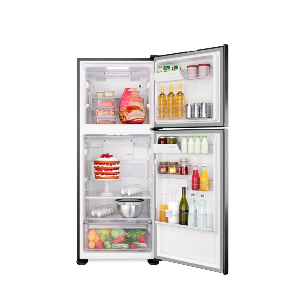 Geladeira Electrolux Top Freezer Frost Free Efficient Black Inox Look ...