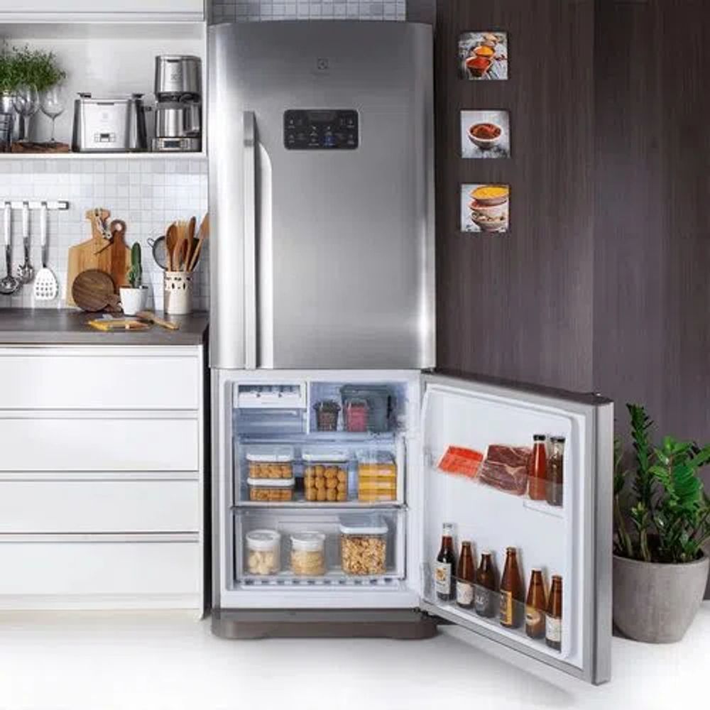 Geladeira Frost Free Inverse Inox 454 Litros DB53X - Electrolux